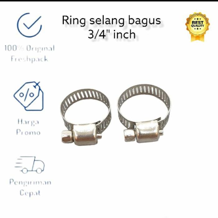 Jual KLEM SELANG 3/4" / HOSE CLAMP / RING SELANG 3/4 INCH / PERKAKAS ...