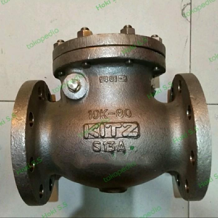 Jual Swing check Valve Kitz Stainless SS304 Flange 3" inch / DN 80 Best ...