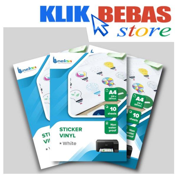 Jual perkakas Kertas Sticker Vinyl A4 Inkjet Stiker Vinil Vynil 11NZ2 ...