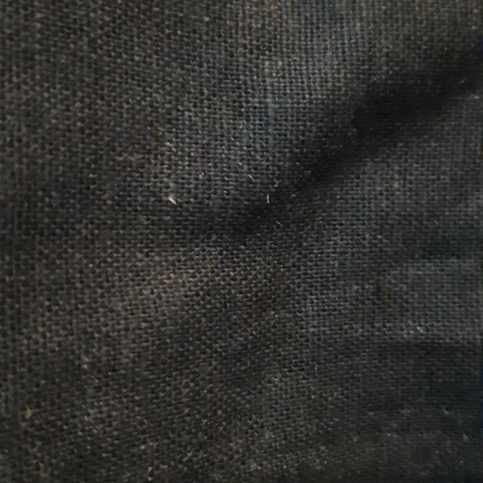 Jual Kain Bahan Linen pure linen Hitam super Black asli import ( 0.50mt ...