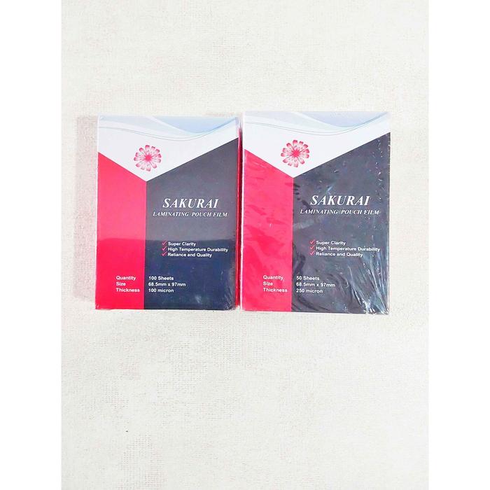 Jual Kertas Laminating Sakurai Ukuran Ktp / Kertas Plastik Laminating ...