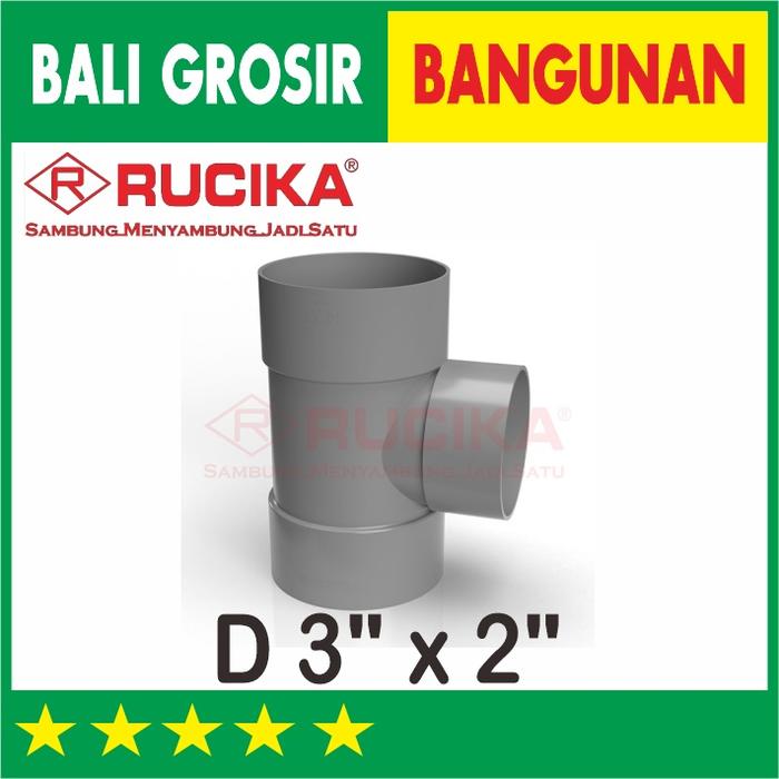 Jual 3 X 2" Vtee V T Vlok D Rucika Tipis Fitting Sambungan Pipa Pvc ...
