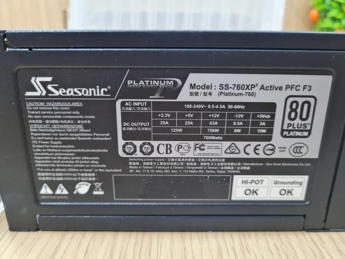 Jual NEW Seasonic 760W Full Modular 80PLUS Platinum - PSU SS-760XP - Jakarta Barat - ksp comp88 ...