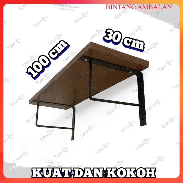 Jual Ambalan dinding minimalis 30 cm x 100 cm x 2cm - Putih, 30 x 70 ...