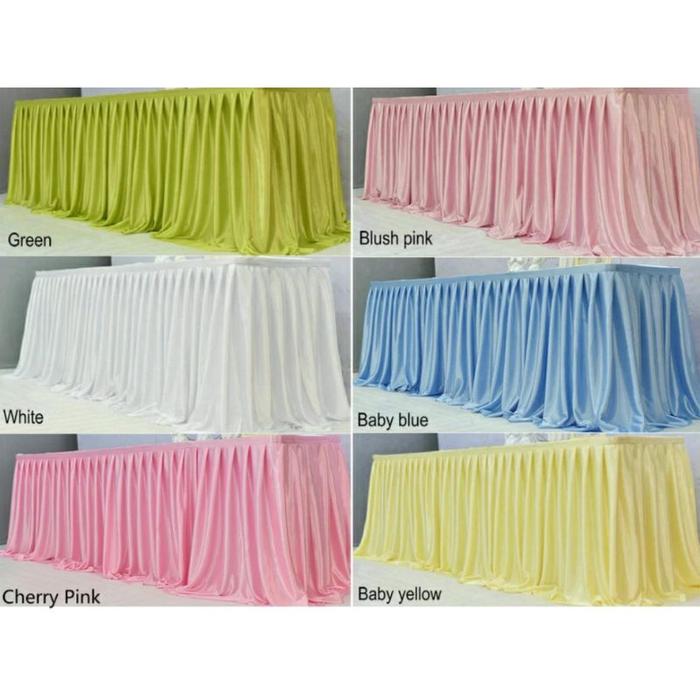 Jual DEKORASI MEJA ROK MEJA PRASMANAN SUDAH DI REMPEL GELOMBANG KAIN ...