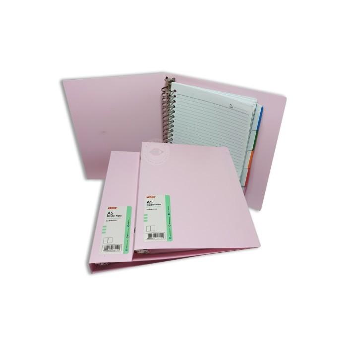 Jual Binder Note 20 Ring Kenko A5 Warna Warna Pastel - PINK - Jakarta ...