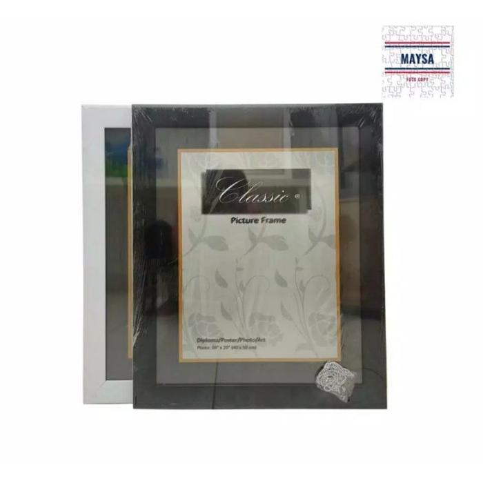 Jual Bingkai foto ukuran 50x60 full 5 cm emas,silver, coklat, hitam ...