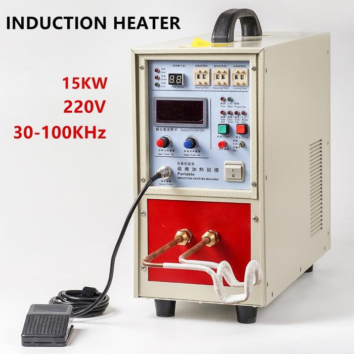 Jual 2200℃ 15KW 30-1000 KHz High Frequency Induction Heater Melting ...