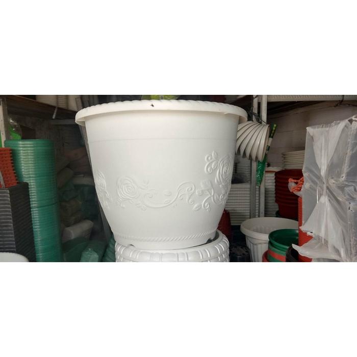 Jual pot Gloria jumbo ukuran 60 cm warna putih - Kab. Bogor ...
