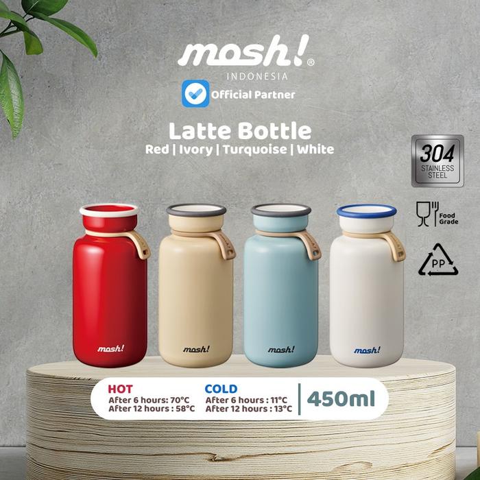 Jual Bottle Mosh Latte - Botol Minum Termos Stainless 450ML-Original Japan - Jakarta Timur ...