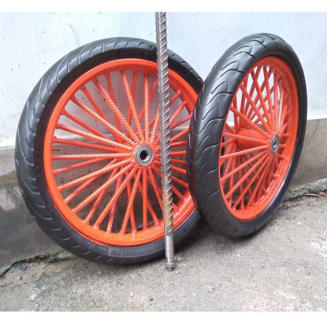 Jual roda gerobak pasir / gerobak air / gerobak sampah / roda gerobak ...