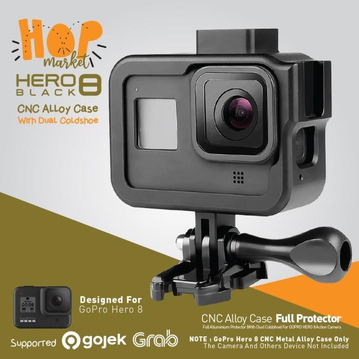 Promo Aluminium Case GoPro HERO 8 Black Metal Casing with Extension MIC ...