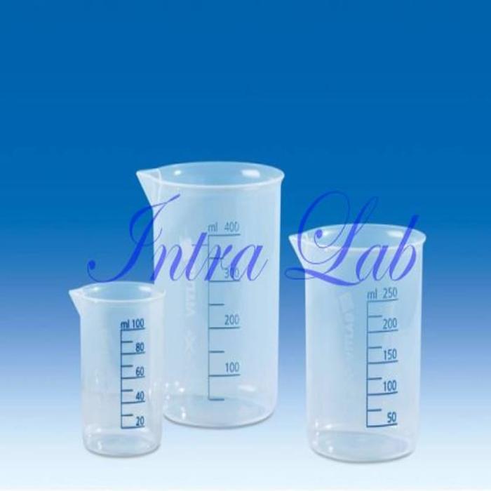 Jual VITLAB Griffin Beakers, PP, Raised Blue Scale 600ml 612081 - Jakarta Pusat - IntraLab ...