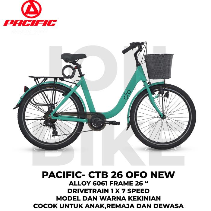 Jual Sepeda City Bike 26 Pacific OFO Alloy Mini Classic Commuter ...