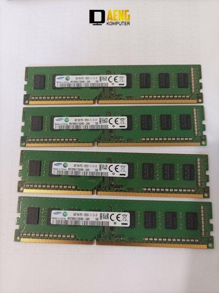 Jual Ram Pc 4 gb ddr3 PC3 12800U Merk Samsung mantap seragam original ...