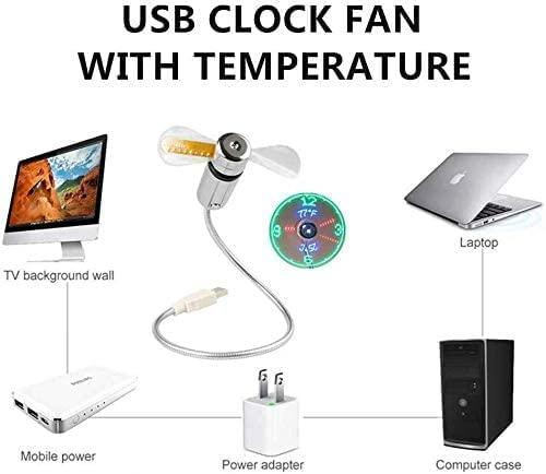 Promo New USB Clock Fan with Real Time Clock and Temperature Cicil 0% ...