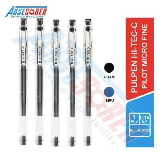 Jual Pulpen Pilot Hi-Tec-C Micro Fine 0.3 [0.15mm/BL-LH-20C 3/1Pcs ...
