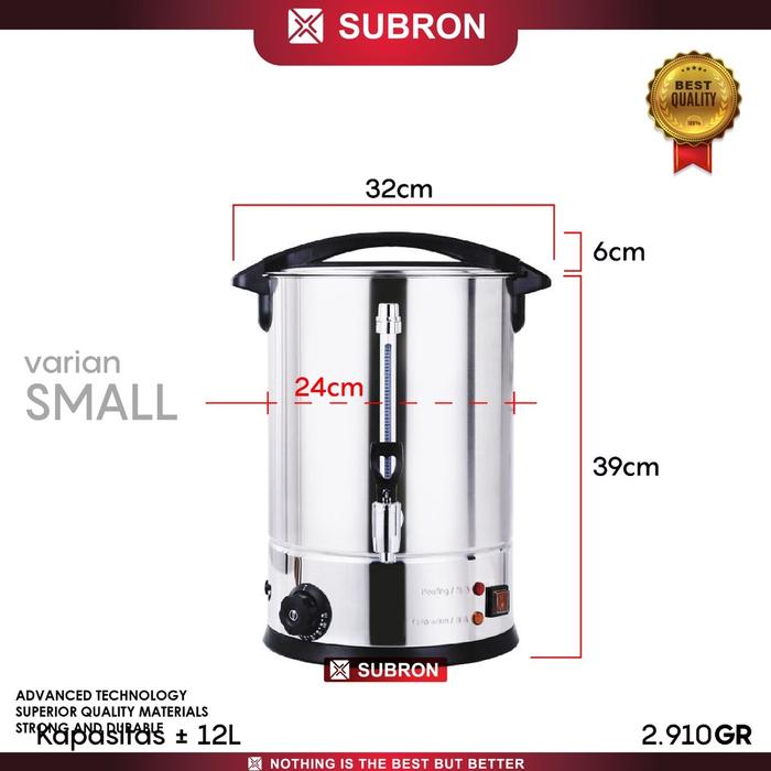 Promo SUBRON SUS 304 Water Boiling Electric 12L 14L 16L Automatis Panas ...