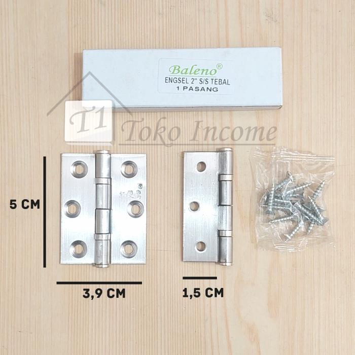 Jual Engsel Kupu 2 Inch Tebal Stainless Steel Pintu Lemari Kitchen Set ...