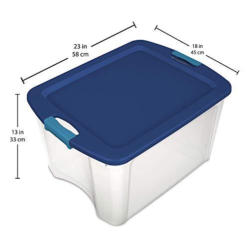 Promo Sterilite 18 Gallon Latch and Carry Storage Tote Box Container(6 ...