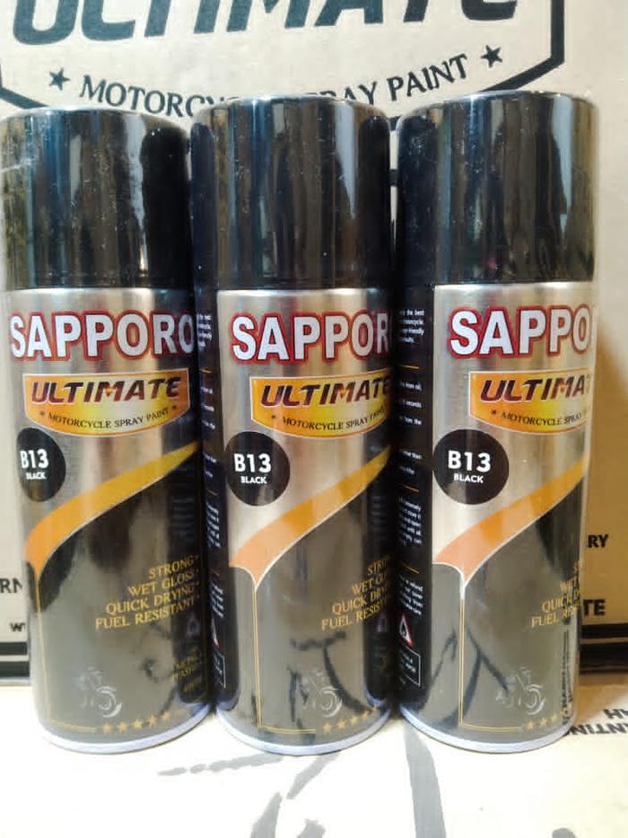 Jual pilok pilox cat sapporo ultimate b13 black hitam glossy hitam ...