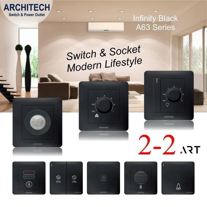 Jual SAKLAR ARCHITECH INFINITY A63 2.2 BLACK SERIES NEW - Jakarta Utara - SUPER FAN LIGHTING ...