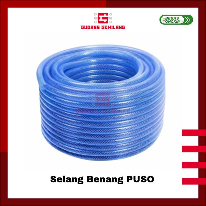 Jual Selang Benang Air Serat PVC Putih Bening 1/2inch 1/2" PUSO Per ...