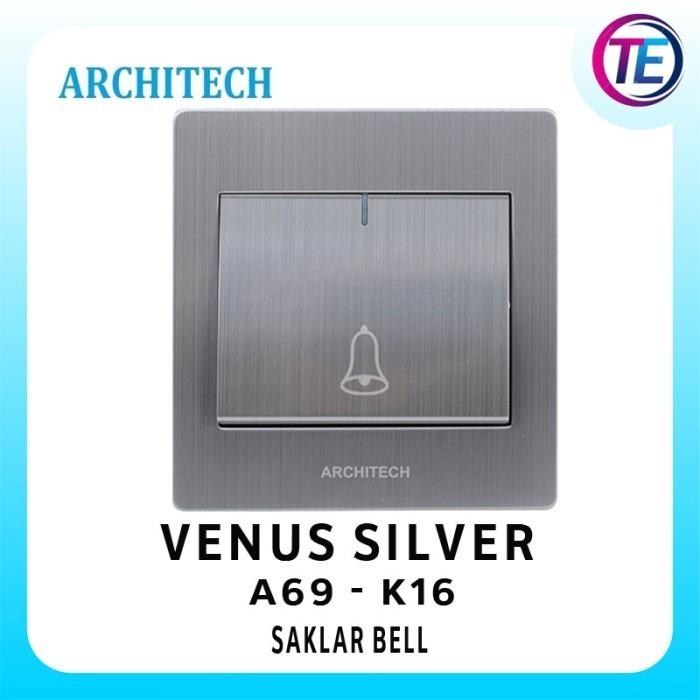 Jual ARCHITECH VENUS A69 SILVER / SAKLAR LAMPU - STOP KONTAK-COLOKAN ...