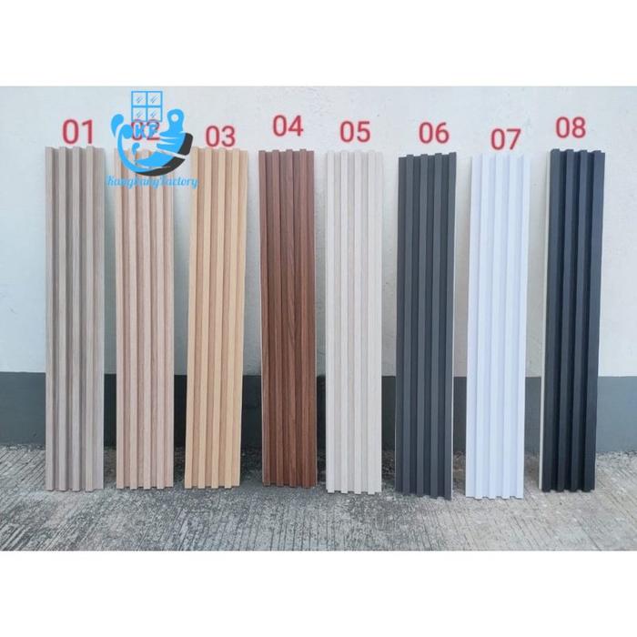 Jual WPC panel dinding / Wpc Wallpanel kisi uk 2.9m x 170cm x2.3cm ...
