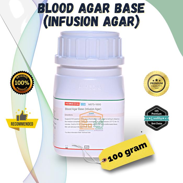 Jual Blood Agar Base (infusion Agar) - Media Mikrobiologi, 100 g - Kab ...