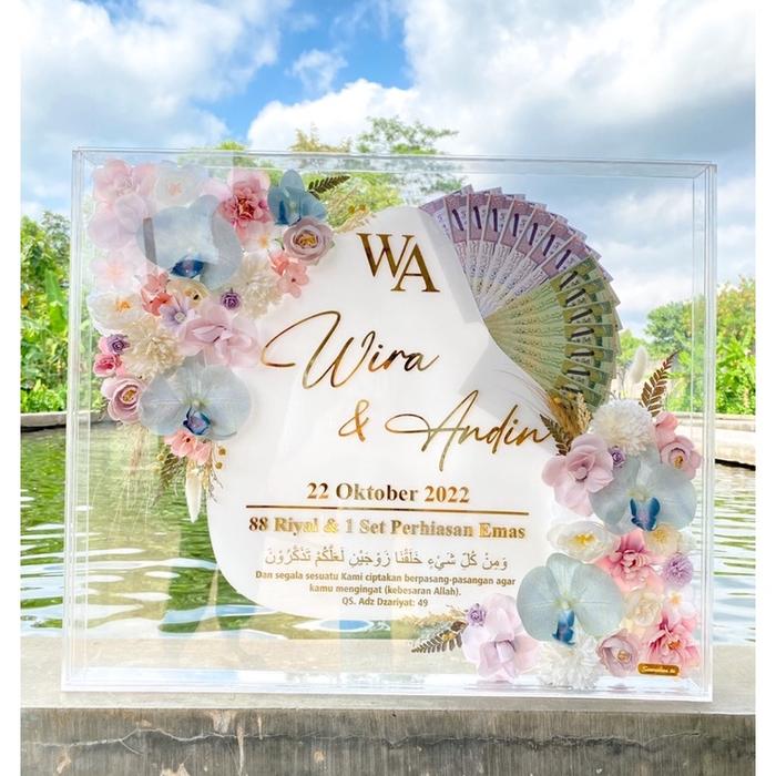 Jual NMC096- MAHAR AKRILIK BIG SIZE MAHAR SLIDING AESTHETIC NIKAH ...