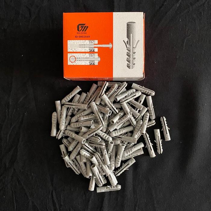 Jual Wall Plug S6 / Fastener Nylon Dinding / Insert Plug 6 Bukan Fisher ...