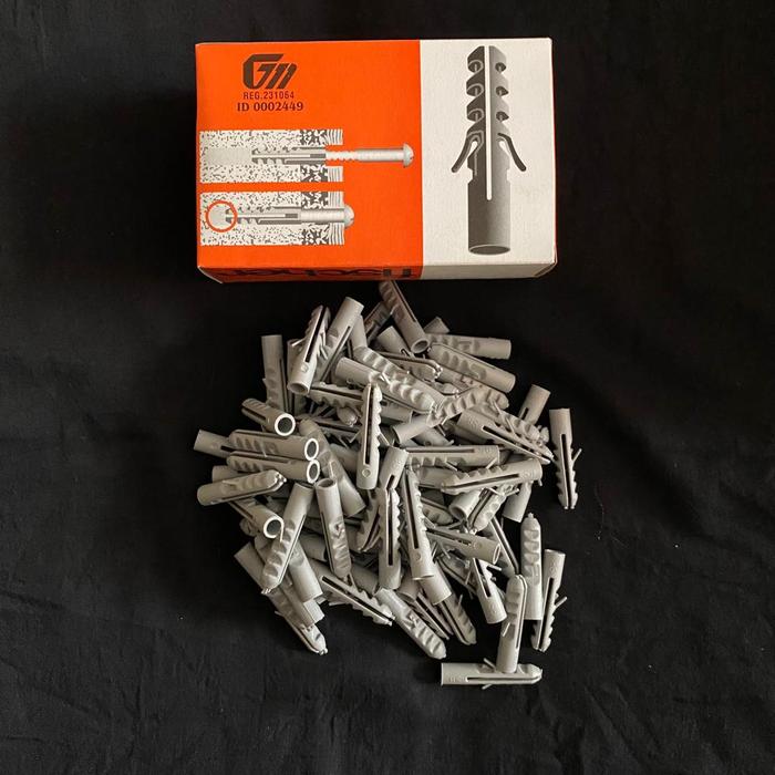 Jual Wall Plug S8 Nylon / Insert Plug Nylon 8 (100 pc/box) Bukan Fisher ...