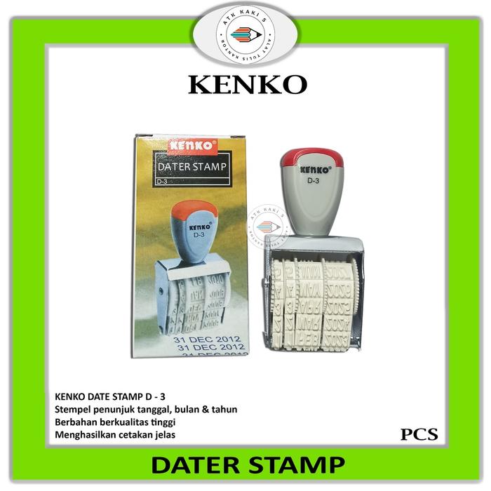 Jual KENKO Date Stamp D - 3 ( 5 MM ) Stampel Tanggal Bulan Tahun -Pcs ...