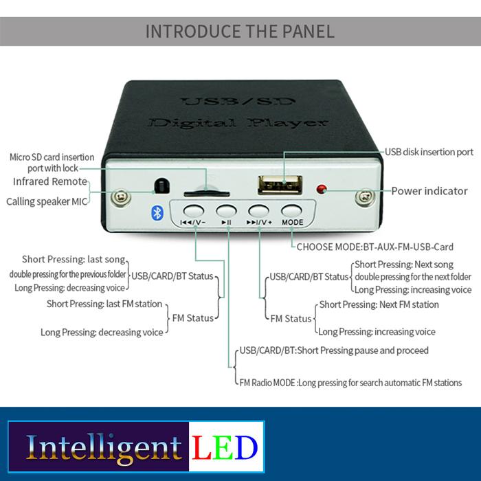 Jual Bluetooth Mp3 Music Player Box Usb Tft Fm Radio Stereo 12v D079bt ...