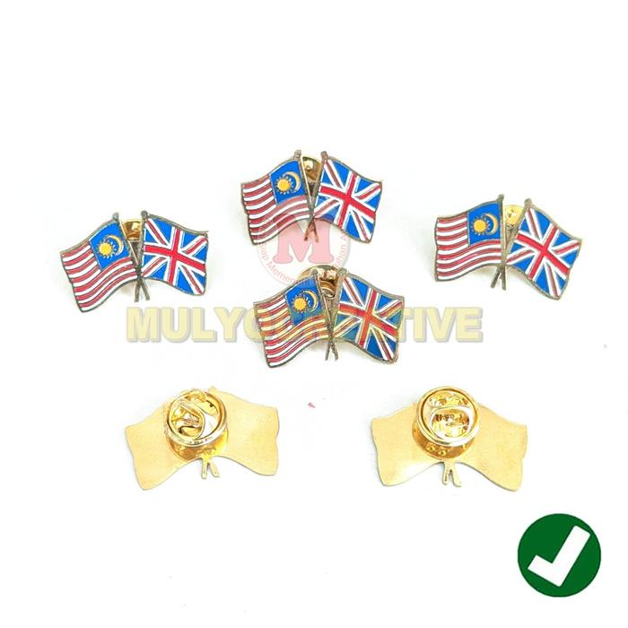 Jual dijual Union Cross Bendera Persaabatan Malaysia Flag Pin Negara ...