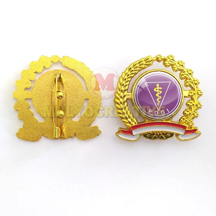 Jual dijual Bros Kuningan Wing Dokter Persatuan Gold Pdgi Pin Gigi Logo ...