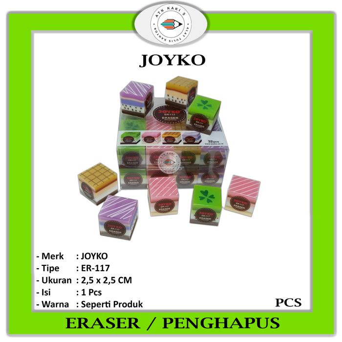 Jual JOYKO -ERASER ER-117 - Penghapus Pensil Motif Kue - Pcs - Jakarta Utara - Atk Kaki5 | Tokopedia