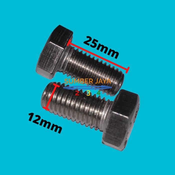 Jual BAUT STAINLESS 12 X 25 PUTIH PER 1 PCS - Kota Surabaya ...