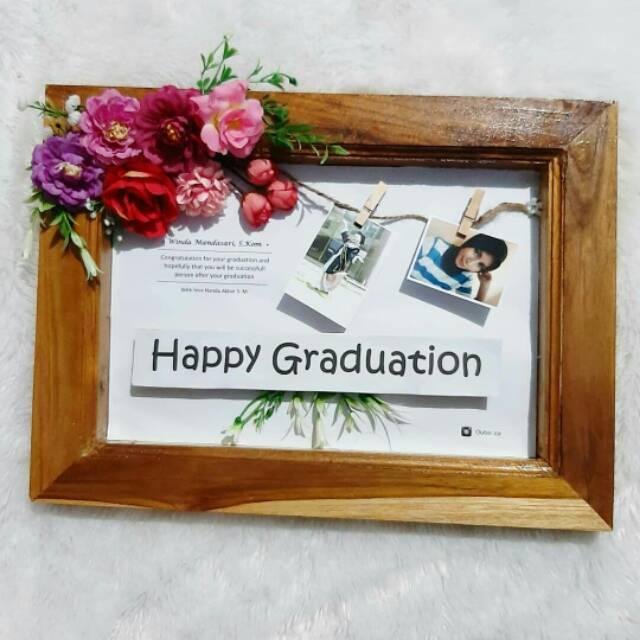 Jual Frame kayu/ frame wisuda/ pigora wisuda/ pigora/ wisuda/ buket ...