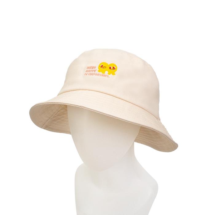 Jual Kkv Qd Nomo White Bucket Hat Topi Bucket Putih Bordir Kartun Di ...