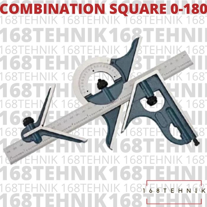 Jual COMBINATION SQUARE SET 0-180 / PENGGARIS KOMBINASI / BEVEL ...