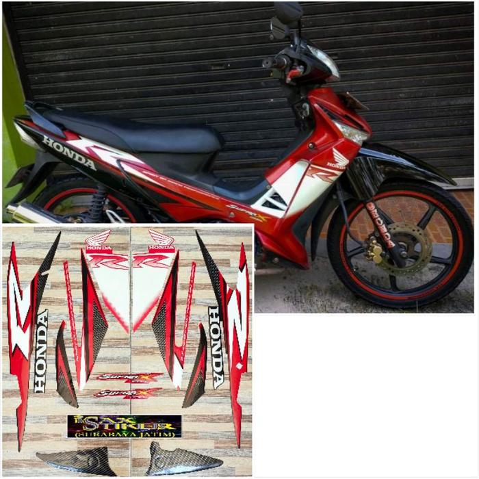 Jual striping original Honda Supra X 125 R merah tahun 2007 - Kota ...