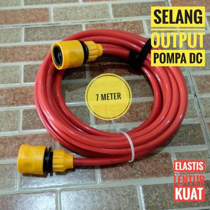 Jual Selang Output Pompa DC 12V panjang 7M Dengan konektor quick ...