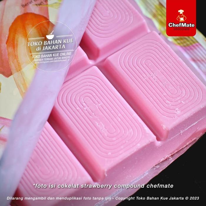 Jual Chefmate STRAWBERRY 100gr Chocolate Carnival Stroberi Compound ...