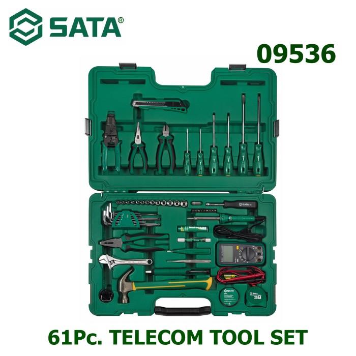 Jual Toolkit Kunci Set Electric 61 Pcs 09536 SATA TOOLS Telecom Tool ...