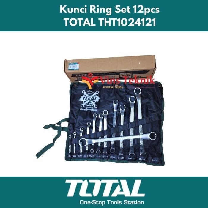 Jual offset ring spanner set kunci ring set 12pcs 6-32mm TOTAL ...