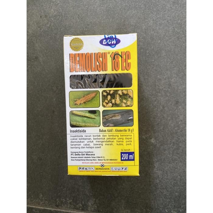 Jual INSEKTISIDA RACUN KONTAK DAN LAMBUNG DEMOLISH 18 EC DARI DGW.ISI ...
