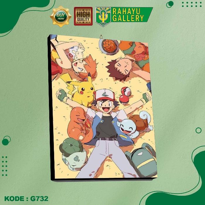 Jual POSTER KAYU PAJANGAN DINDING DEKORASI RUMAH POKEMON GG731 - G731 ...