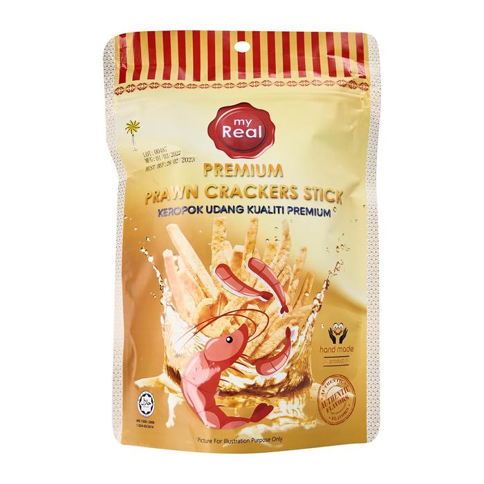 Jual My Real Premium Prawn Crackers Stick - Original Pouch 50g - Kota ...